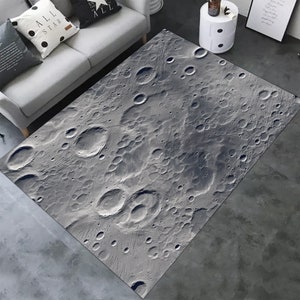 Moons Surface, Moons Crater, Moon Pattern Rug, Moon Rug, Space Rug, for ...