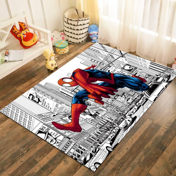 Spider Man Area Rug - Etsy