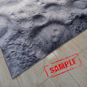 Moons Surface, Moons Crater, Moon Pattern Rug, Moon Rug, Space Rug, for ...