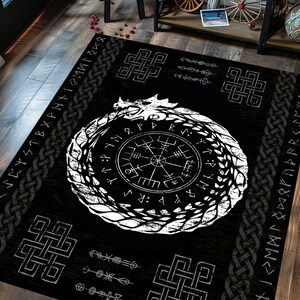 Scandinavian Mythology, Scandinavian Motifs, Viking,viking Pattern Rug ...