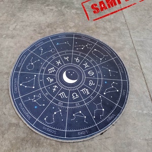Astrology Rug, Zodiac Rugs, Horoscope Design Rug, Astrology Design Rug ...