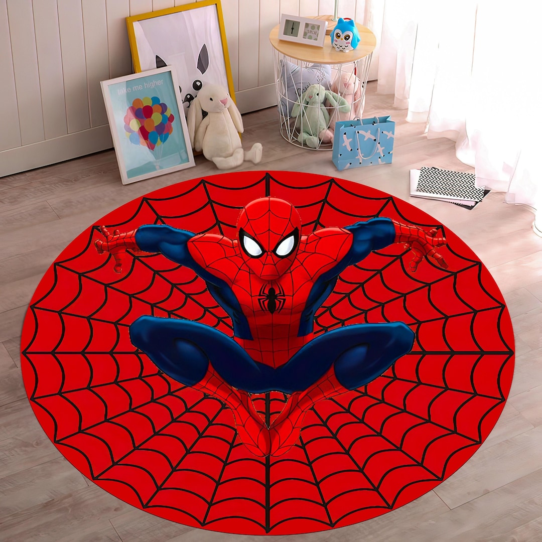 Spiderman Spiderman Rugspider Man Rug Area Rug Popular - Etsy