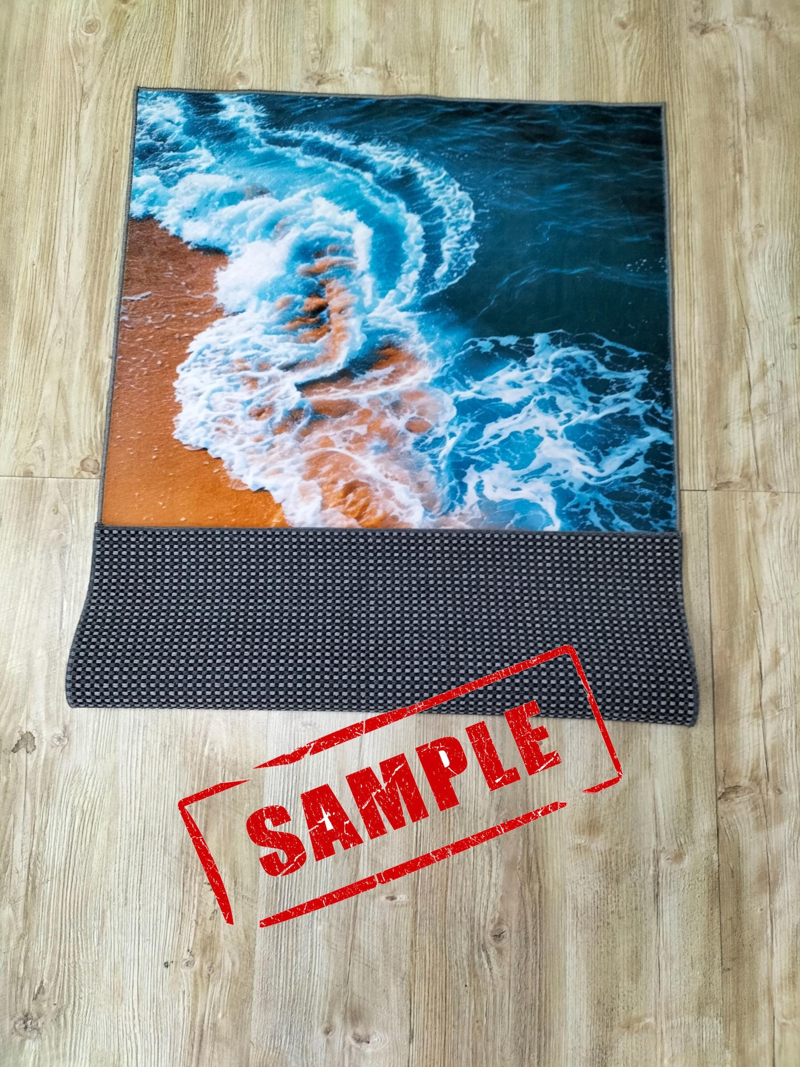 Ocean Waves Beach Rug, Nautical Decor, Summer Sea Rug - Etsy