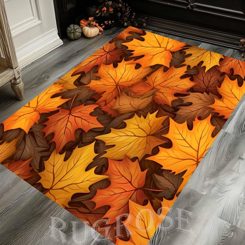 Leaf Rug - Etsy