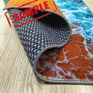 Sea Wave Rug, Sand Wave Rug, Wave Rug, Sand Rug, Ocean Waves Rug, Beach ...