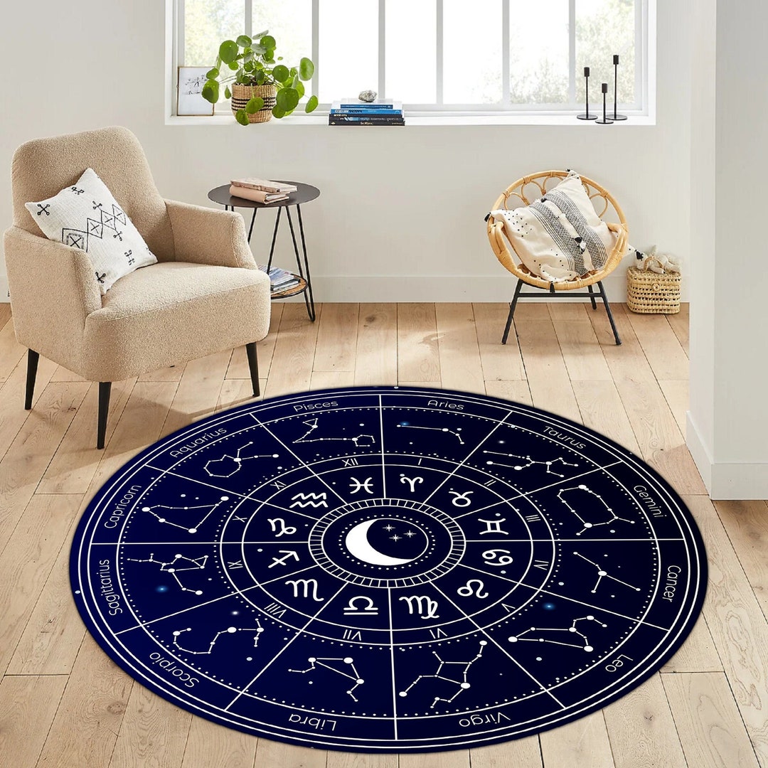 Astrology Rug, Zodiac Rugs, Horoscope Design Rug, Astrology Design Rug ...