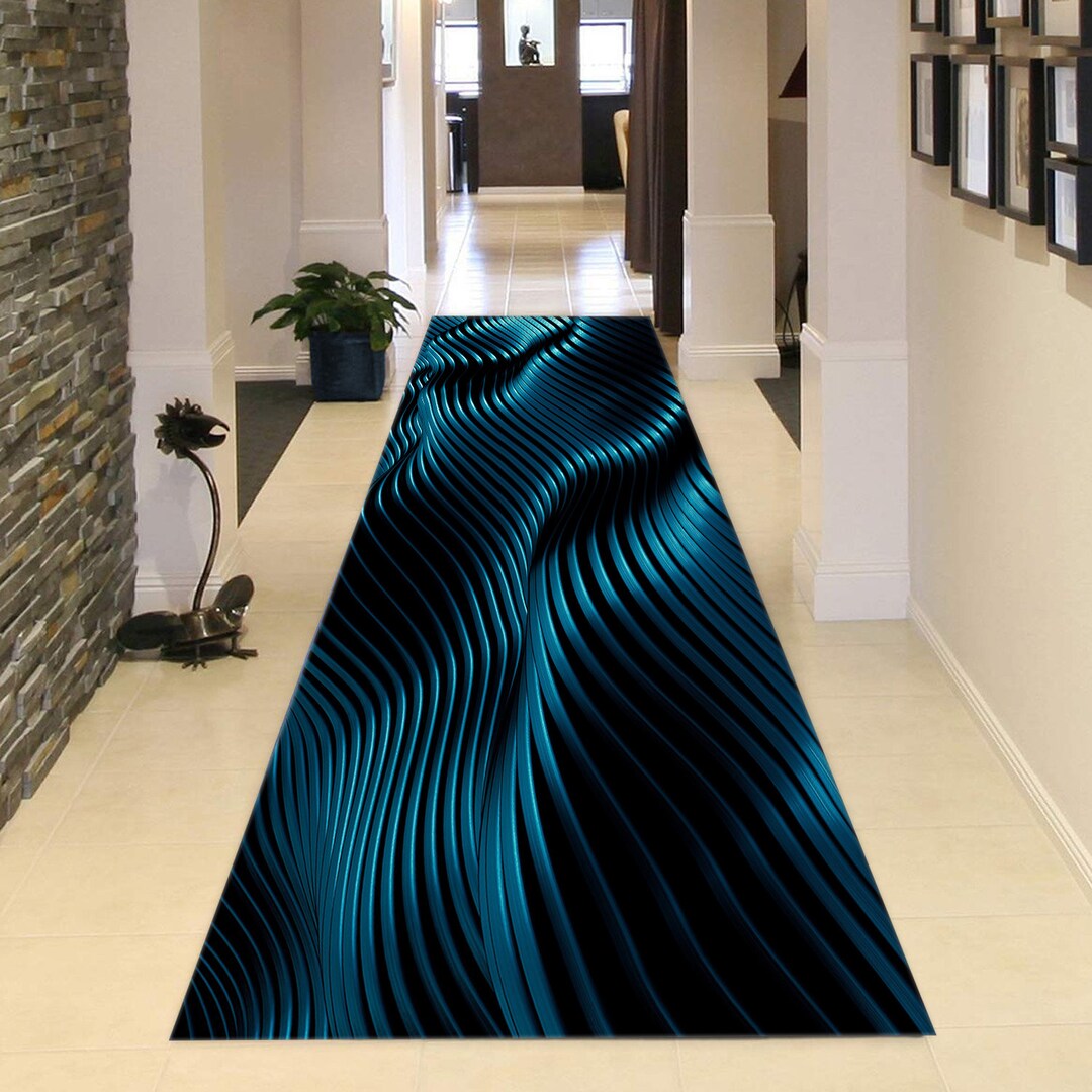 Optical Illusion Rug, Runner Rug, Hallway Rug, Vortex Rug, Long Rug,3d ...