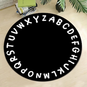 Alphabet Rug, Kids Rug, Kids Room Rug, Round Kids Room Rug, Gift Kids ...