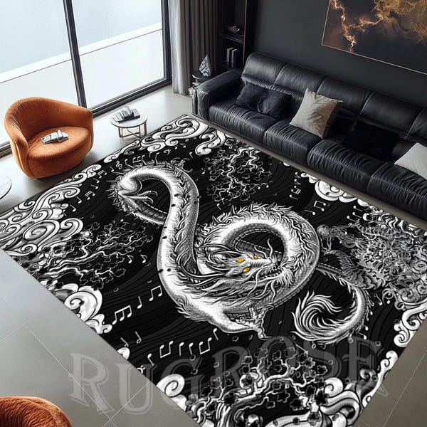 Fantasy Dragon Rug - Etsy