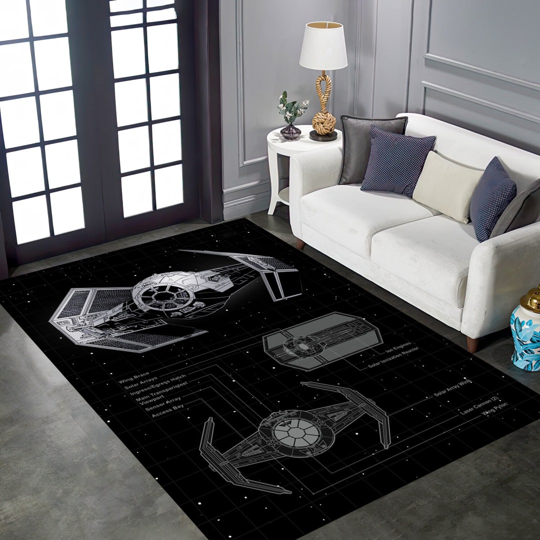 Star Wars Rugs,starwars,starwars Patterned Rug,star Wars Floor Rug,kids ...