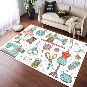 Sewing, Sewing Pattern Rug,sewing Material Patterns,hand Made, for ...
