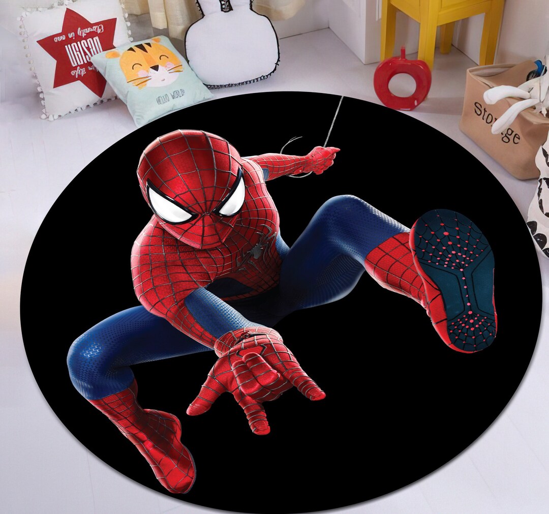 Spiderman, Spiderman Rug,spider Man Rug, Area Rug, Popular Rug, Round ...