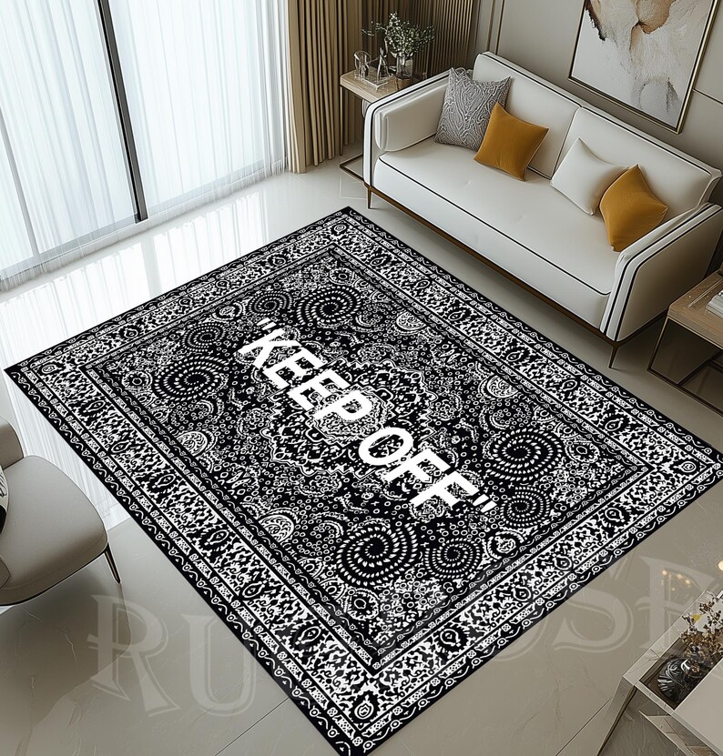 Keep off Rug, Keep Off, for Living Room, Fan Rug, Home Decor, Gift for ...