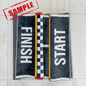 Race Track, Race Track Rug,start Line,finish Line,hallway Rug,long ...