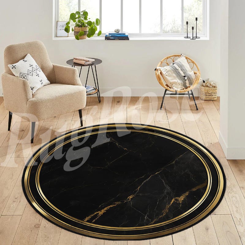 Round Black Textured Art - Etsy
