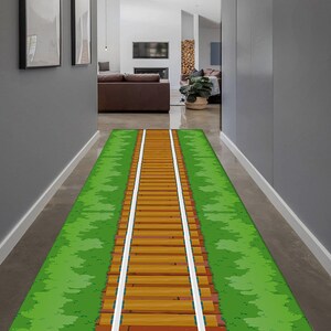 Train Tracks, Train Track Rug, Train Tracks Pattern Rug,train Track ...