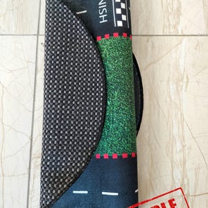 Race Track, Race Track Rug, Start Line, Finish Line, Oval Racetrack Rug ...