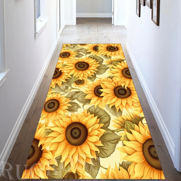 Sunflower Runner Rugs - Etsy