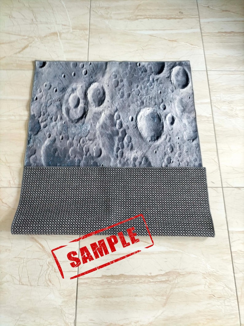 Moon Crater Pattern Rug, Space Theme, Kids Room Decor - Etsy