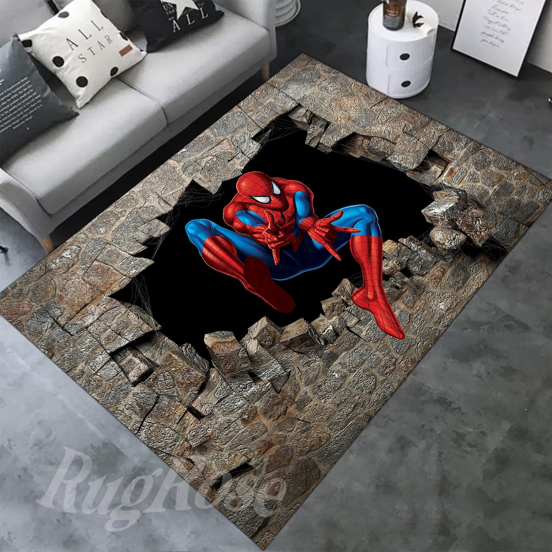 Spiderman, Spiderman Rug,spider Man Rug, Area Rug, Popular Rug, Non ...