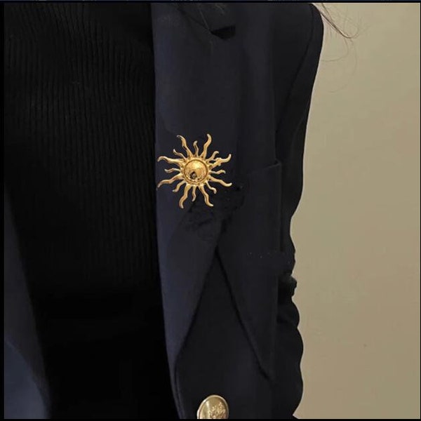 Sun Brooch - Etsy
