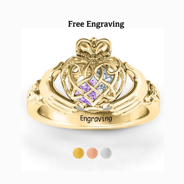 Custom Claddagh Ring - Etsy