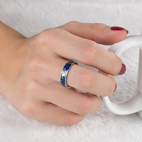 Starry Night Ring - Etsy