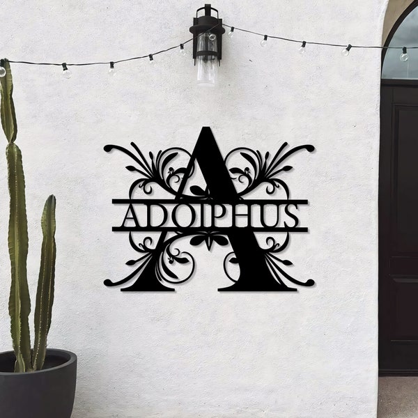 Metal Monogram - Etsy