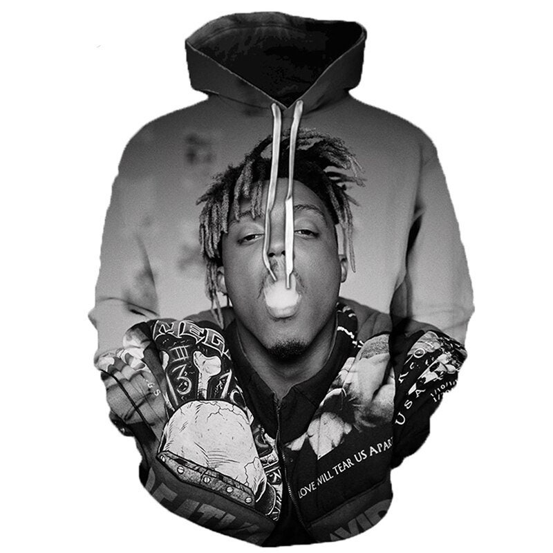 2022 New Rapper Juice Wrld 3D Printed Hoodie