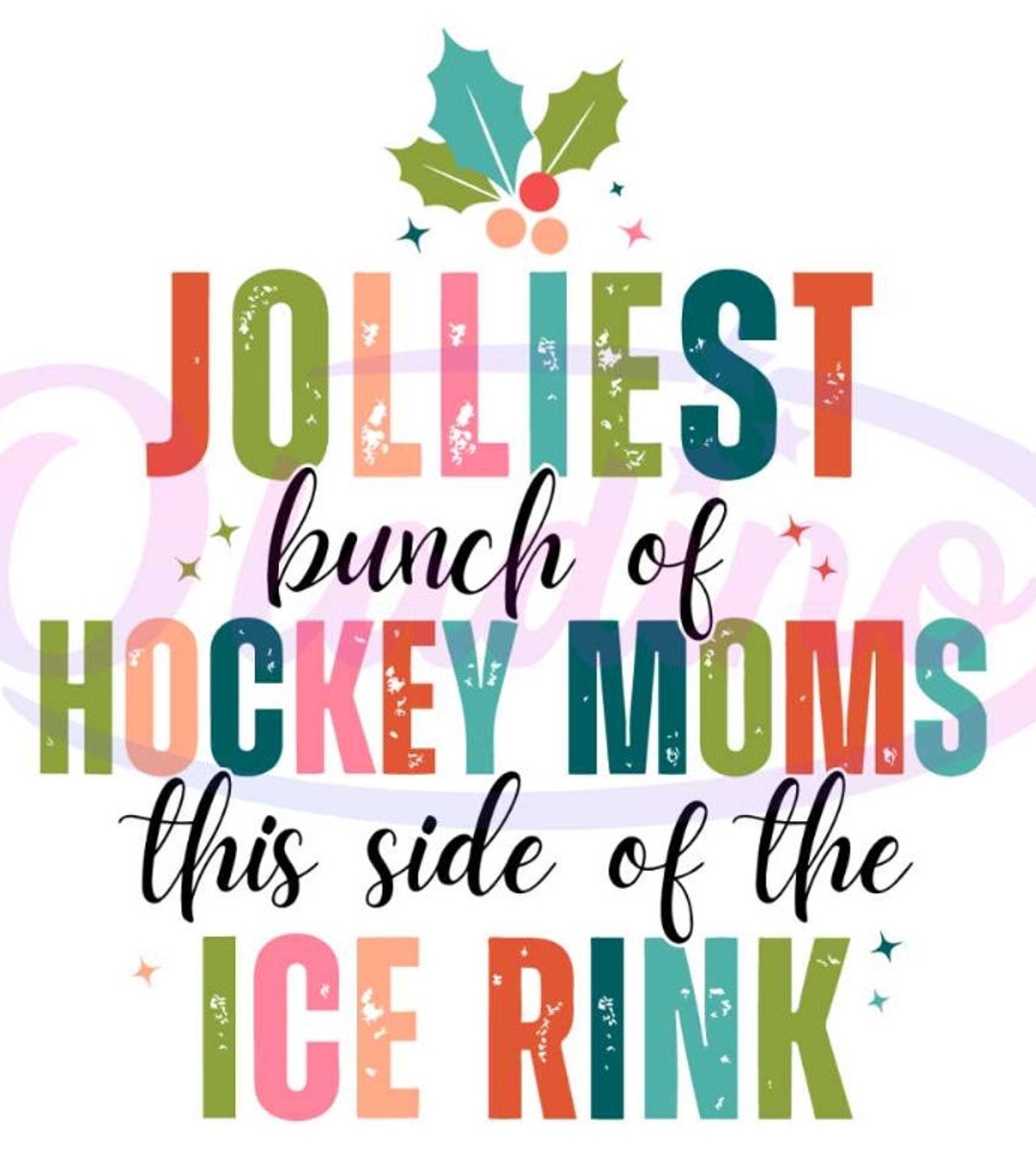 Jol Liest Bunch of Hoc Key Moms Christmas Hockey Svg Digital - Etsy