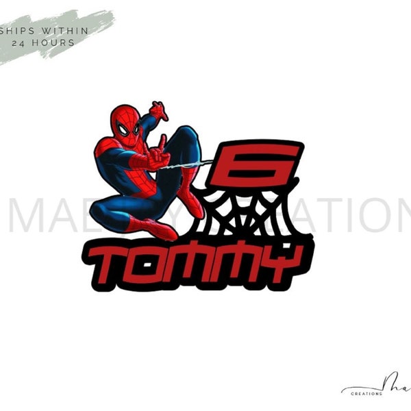 Spiderman Cake Topper - Etsy Australia