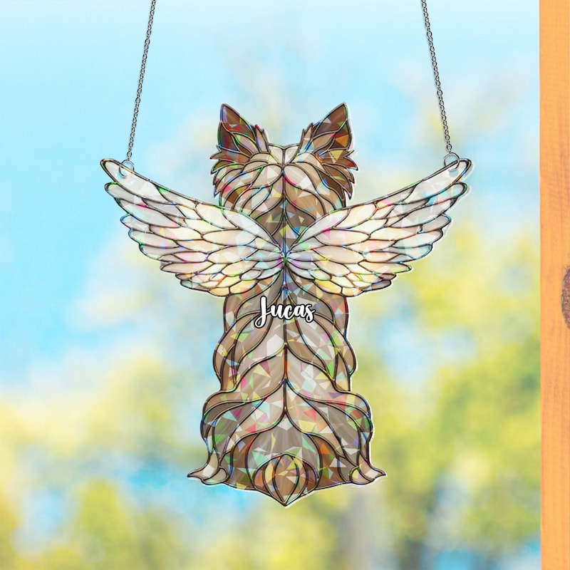 Yorkie Hanging Ornament - Etsy