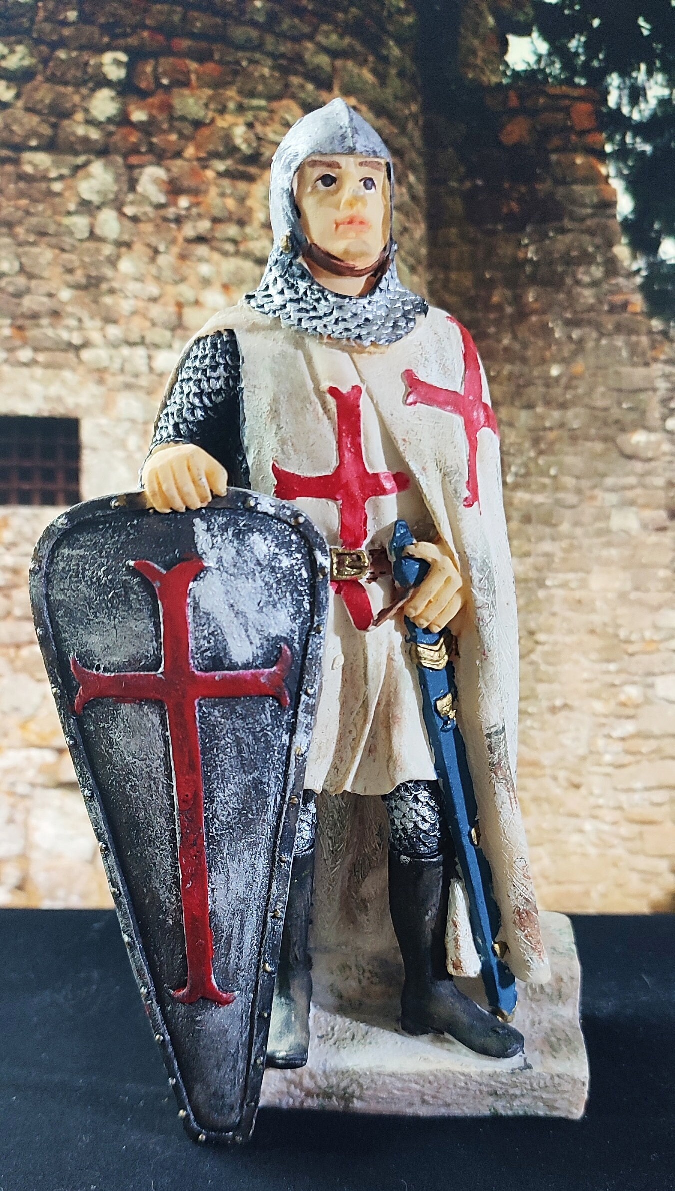 Statuette Knight Templar Figurine - Etsy