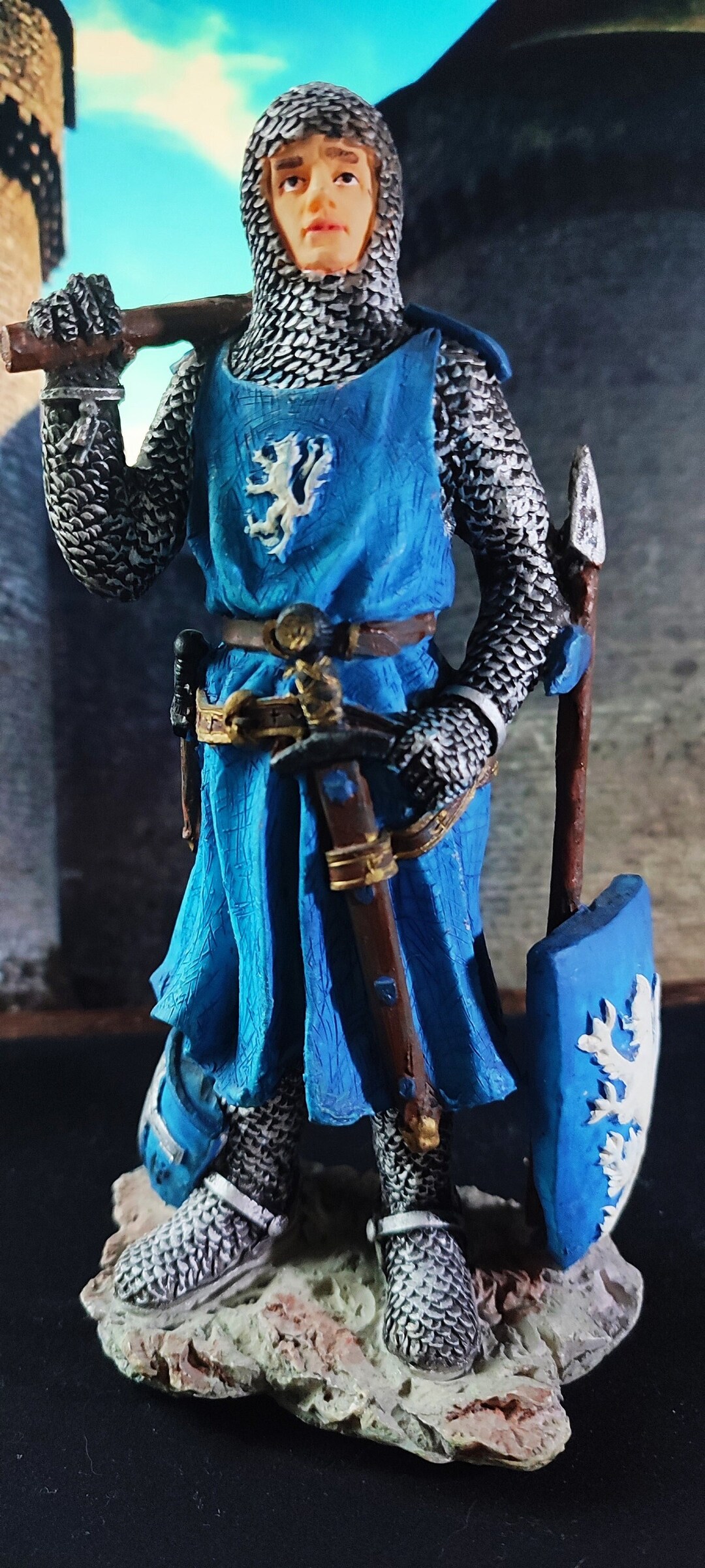 Medieval Knight Figurine Statuette Middle Ages - Etsy