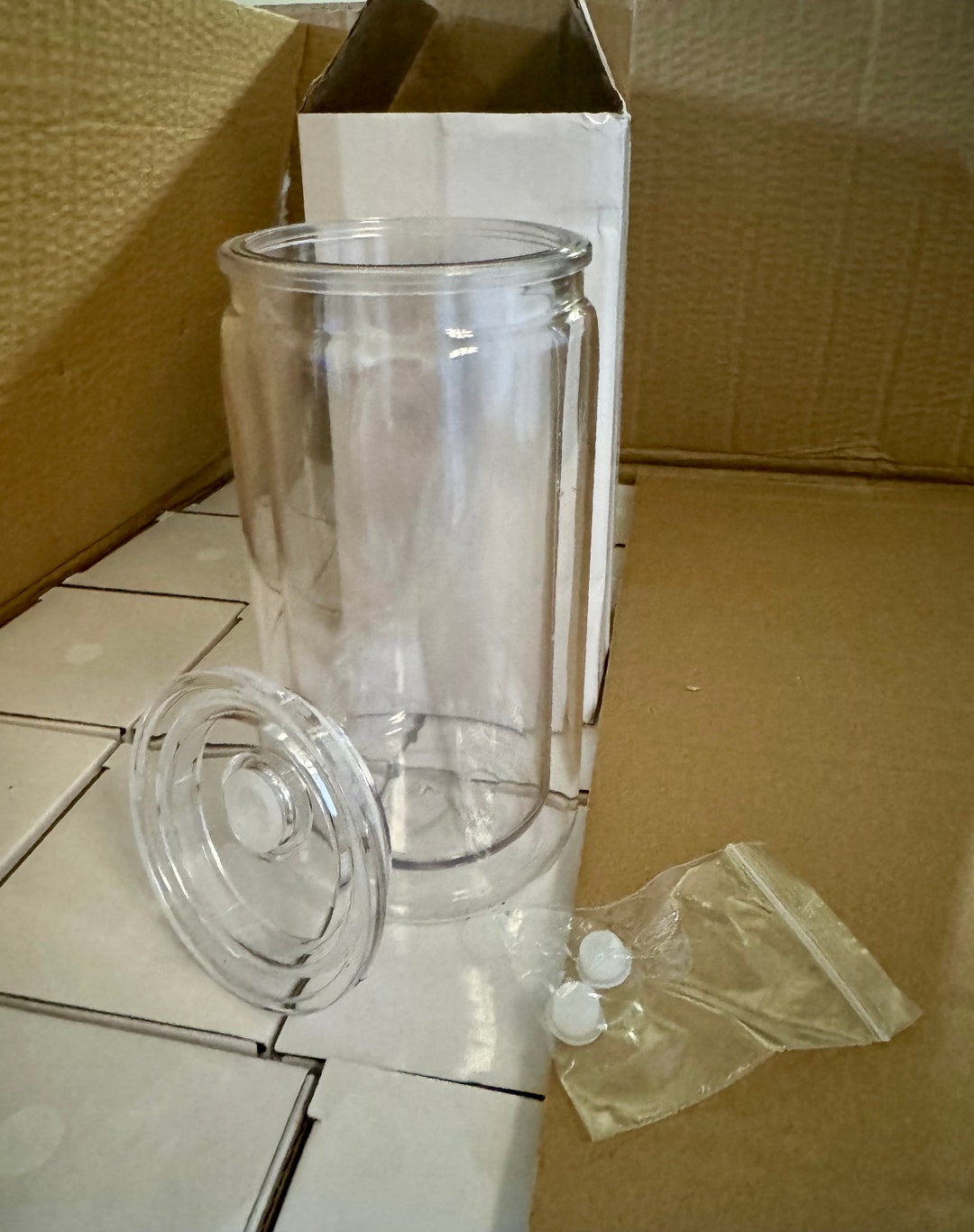 PLASTIC Snow Globe Tumblers, 16 Oz Snow Globe Tumbler, Predrilled ...
