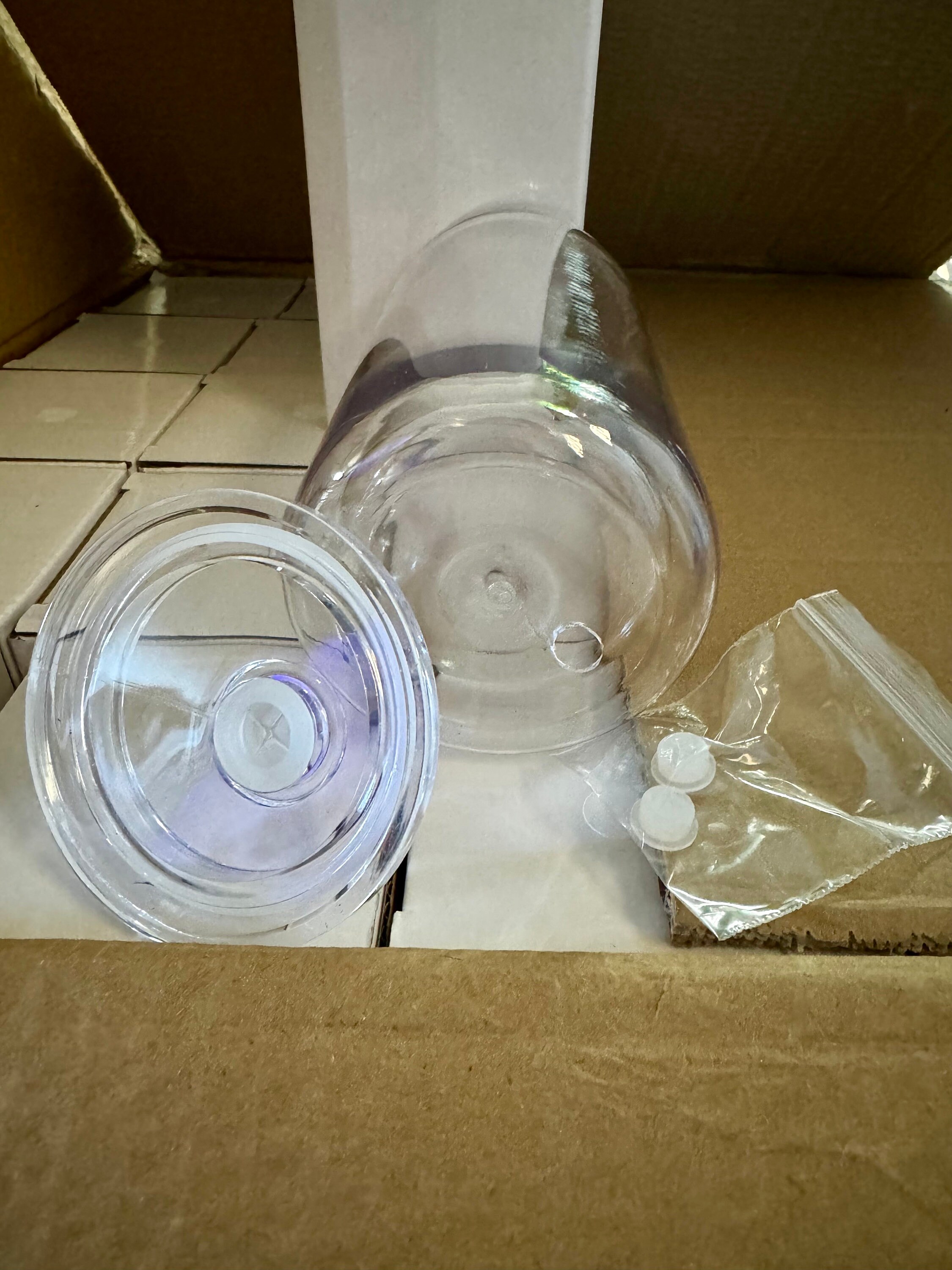 PLASTIC Snow Globe Tumblers, 16 Oz Snow Globe Tumbler, Predrilled ...