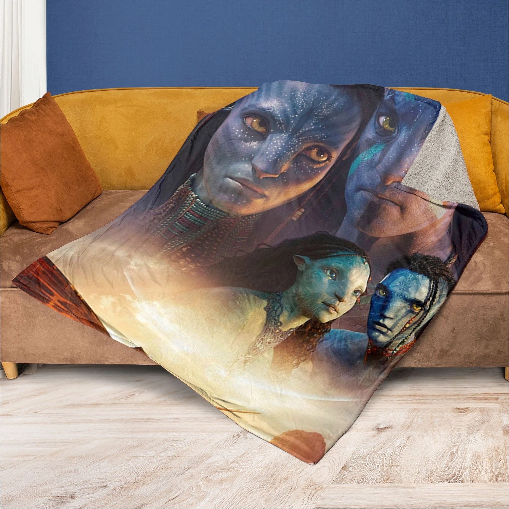 Avatar The Way Of Water Fleece Blanket Trending Jake Sully Avatar ...