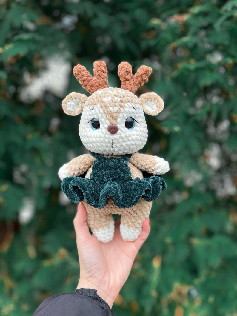 Crochet Pattern Deer Giselle, Amigurumi Deer, Amigurumi Fawn, Crochet ...
