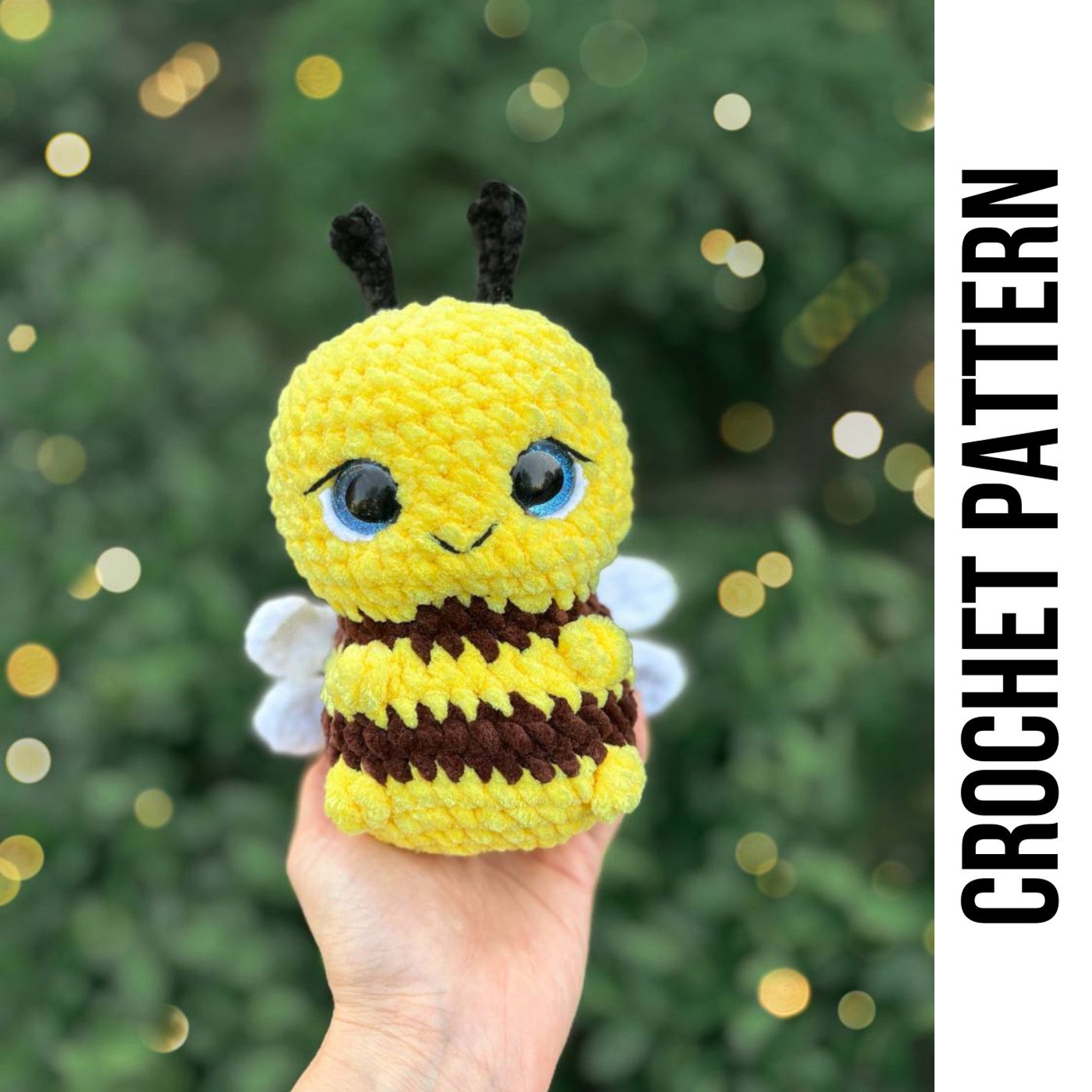 No-sew Crochet Patternbee Betty | Amigurumi Bumblebee Plushie | No Sew ...