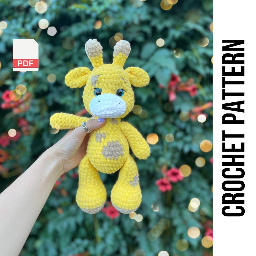 Crochet Pattern Giraffe Andy, Amigurumi Giraffe, Crochet Giraffe ...
