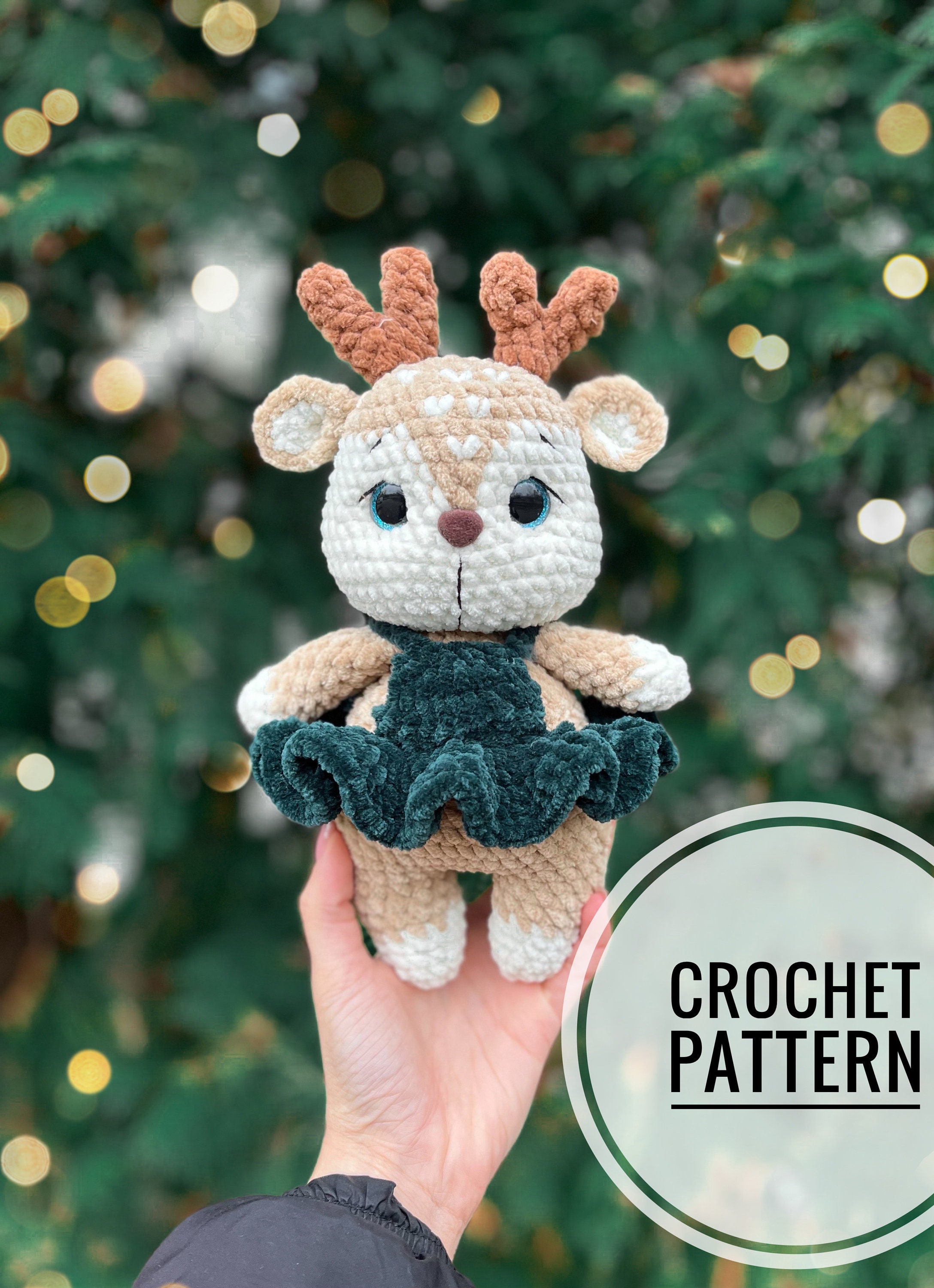Crochet Pattern Deer Giselle, Amigurumi Deer, Amigurumi Fawn, Crochet ...