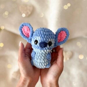 Low-sew 2in1 PDF CROCHET PATTERN Mini Blue and Pink Alien | Amigurumi ...