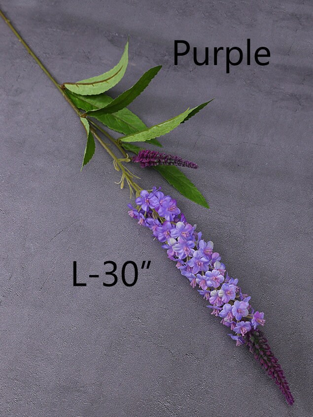 Fake Buddleja Davidii Stem With Leaves Butterfly Bush Flower - Etsy