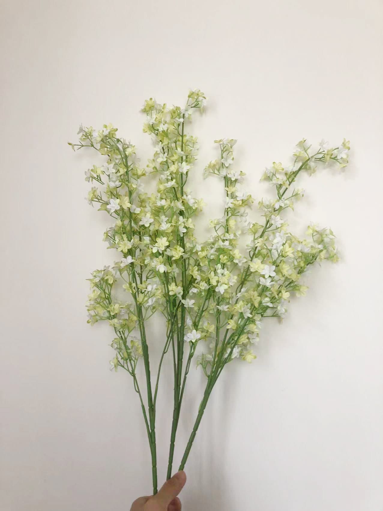 Artificial Jasmine Long Stem, Fake Baby's Breath, Rustic Wildflower ...