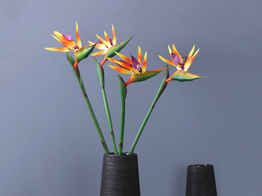 Artificial Bird of Paradise With Long Stem, Fake Flower Craft, Bridal ...