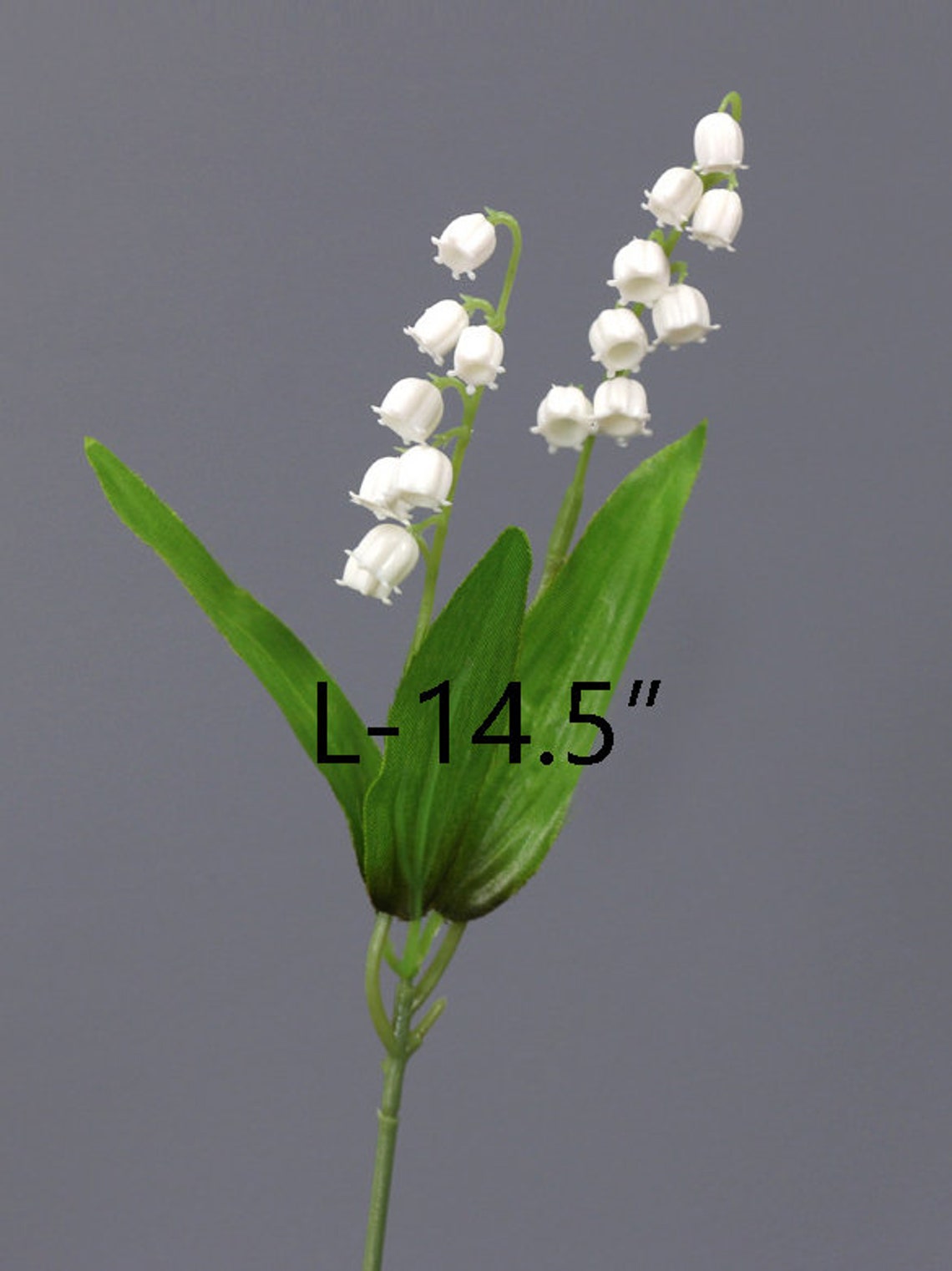 Artificial Lily of the Valley Stems With Leaves, Fake Bell Flower Spray ...
