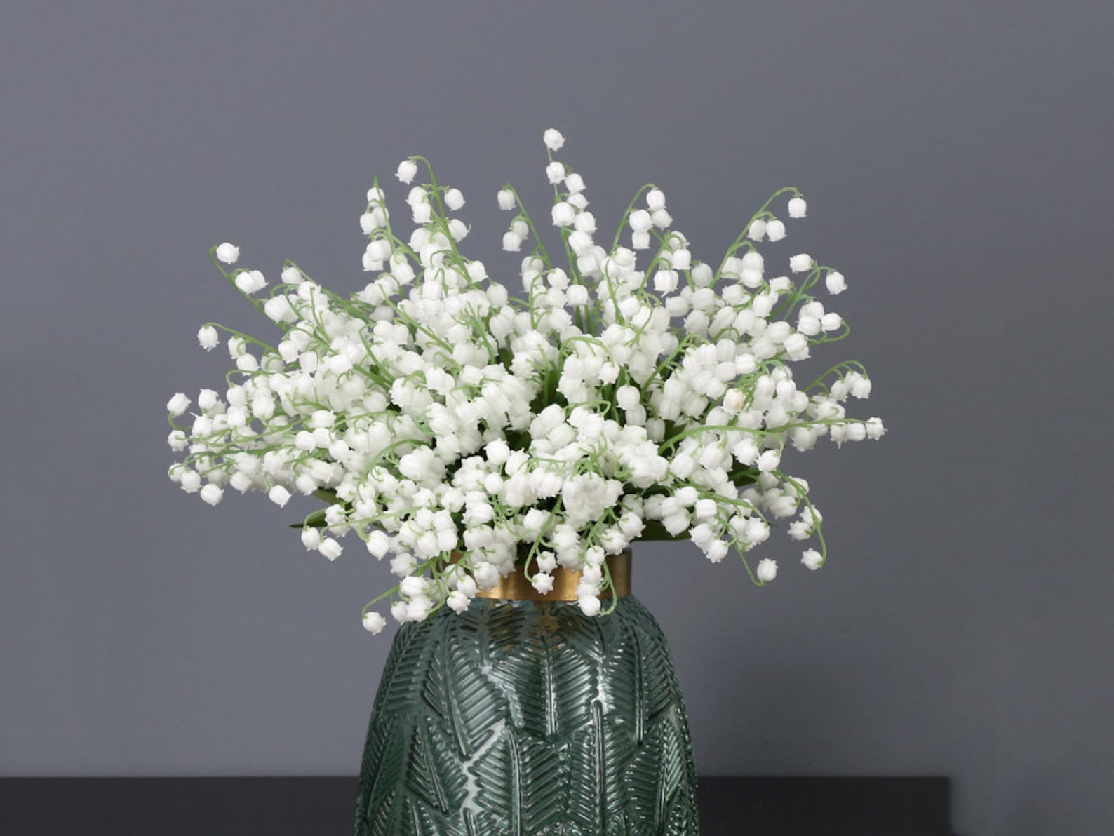 Lily of the Valley Stem With Leaves, Fake Bell Flowers, Artificial ...