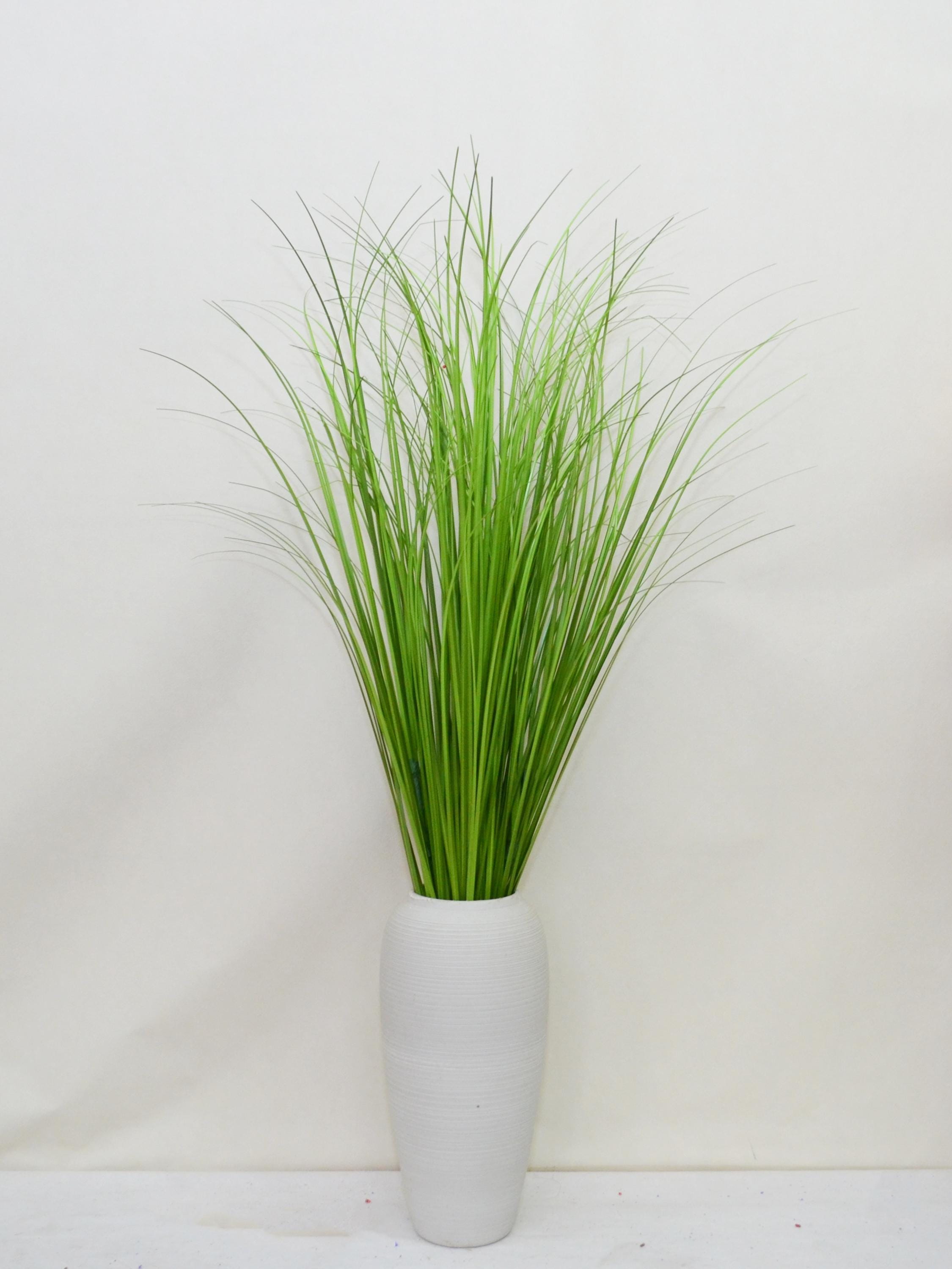 Artificial Reed Grass, Realistic Tall Grass Stems, Green Grass Spray ...