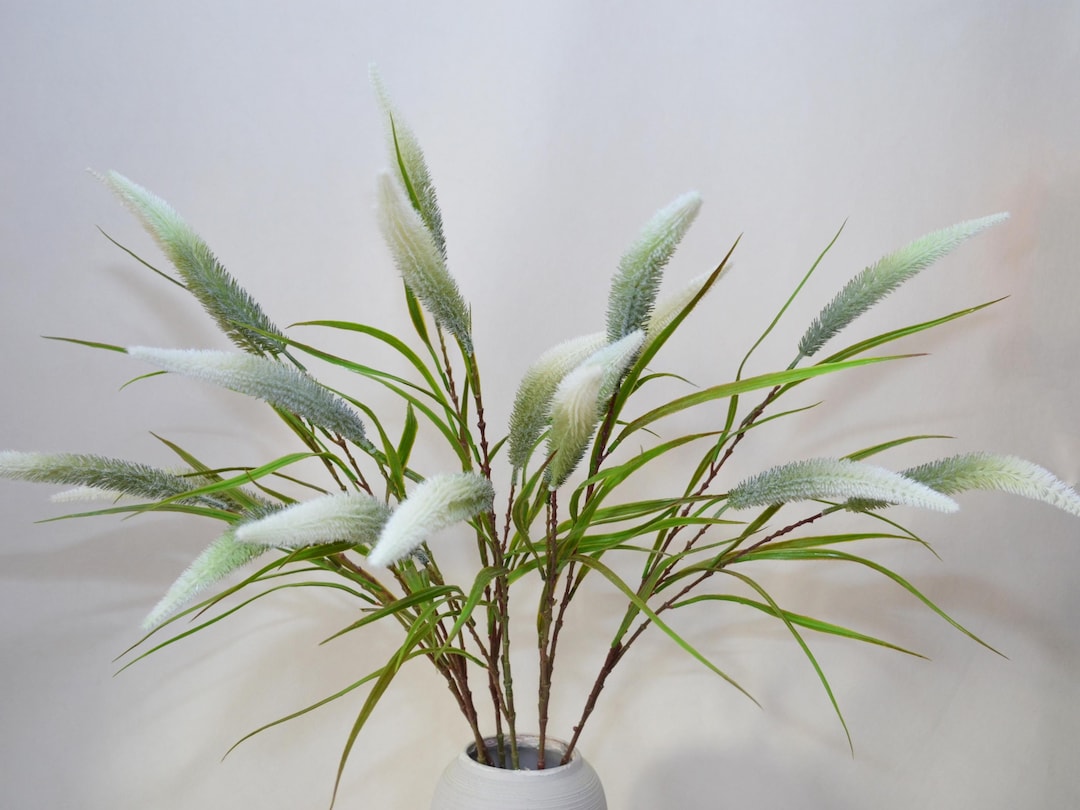 Fake Foxtail Grass, Faux Reed Stems, Realistic Phragmites, Rustic Crops ...