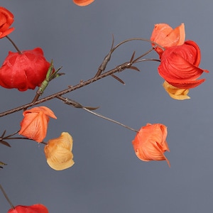 Fake Physalis Branch, Rustic Lantern Fruit, Goldenberry Stem, Realistic ...